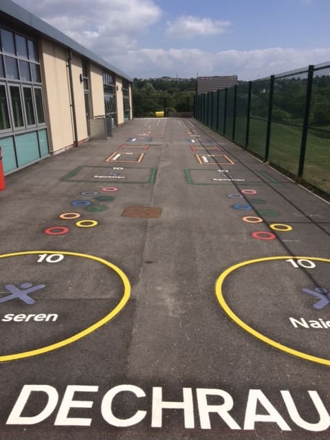 Fitness Trail Surface Marking | Touchline Marking